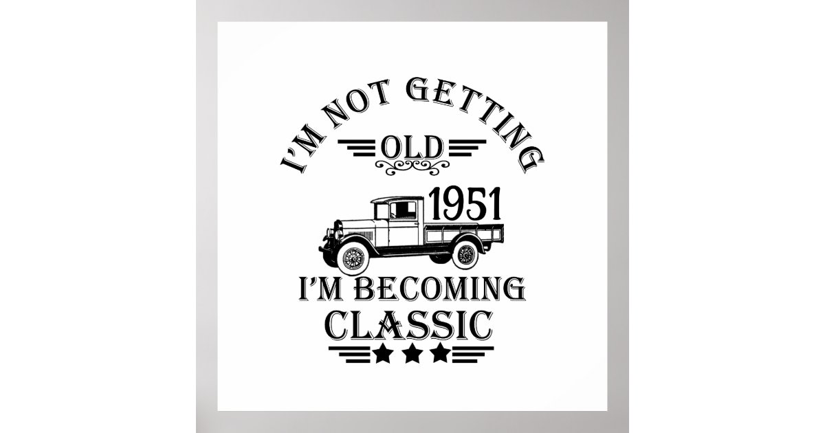 Personalized vintage 65th birthday party poster | Zazzle