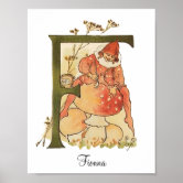 flower fairy alphabet poster