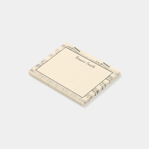 Personalized Vintage Antique Sheet Music Post-it Notes | Zazzle