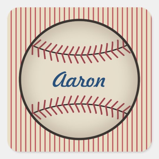 Personalized Vintage Baseball Stickers | Zazzle.com
