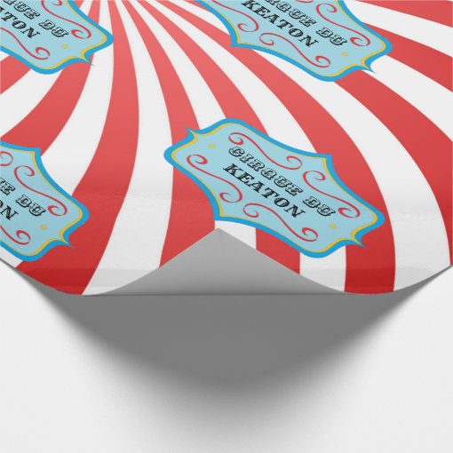 Personalized Vintage Circus Wrapping Paper | Zazzle