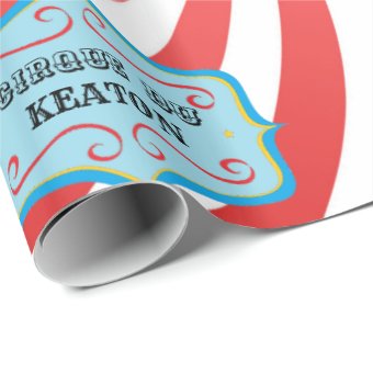 Personalized Vintage Circus Wrapping Paper | Zazzle