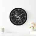 Personalized Vintage Leo Constellation Zodiac Large Clock | Zazzle
