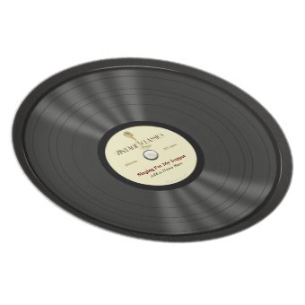 Personalized Vintage Microphone Vinyl Record Plate | Zazzle