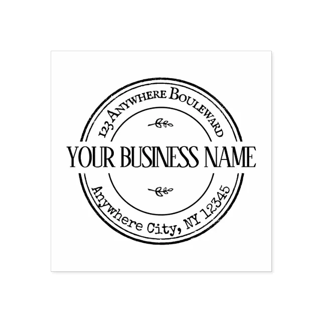 Personalized vintage rubber stamp | Zazzle