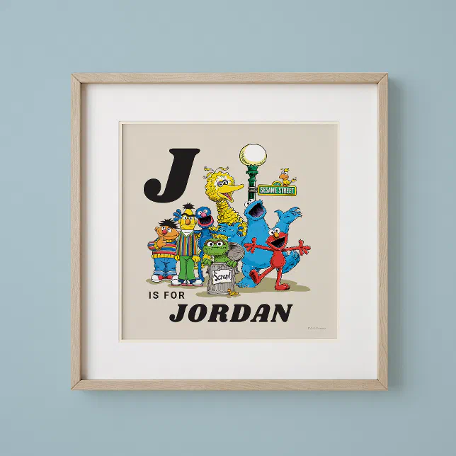 Personalized Vintage Sesame Street Pals Poster | Zazzle