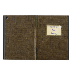 Personalized Vintage Tattered College Notebook Cover For iPad Air | Zazzle
