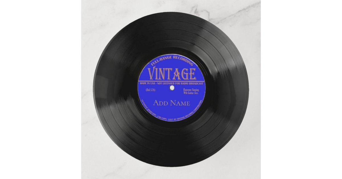 Personalized Vinyl Record Design Trinket Tray | Zazzle