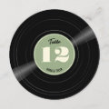 Personalized Vinyl Record Sage Green Table Number | Zazzle