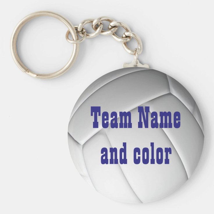 Personalized Volleyball Keychain | Zazzle