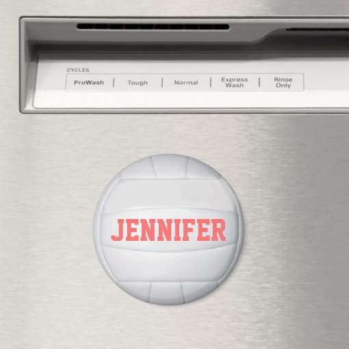 Personalized Volleyball Magnet | Zazzle