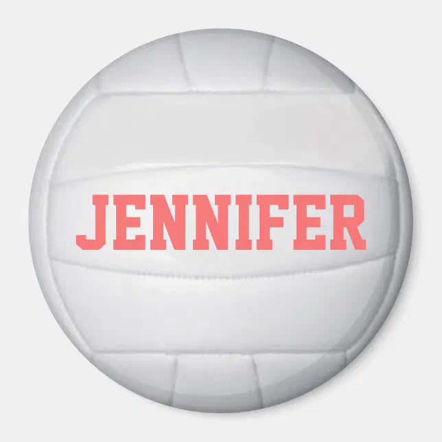Personalized Volleyball Magnet | Zazzle