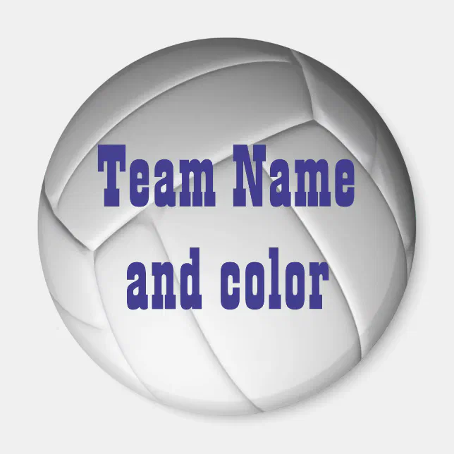 Personalized Volleyball Magnet | Zazzle