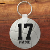 Personalized Volleyball (name & number) Keychain | Zazzle