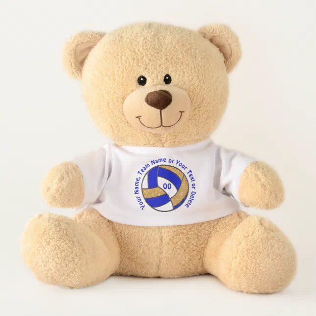 Personalized Volleyball Teddy Bear in ANY COLORS | Zazzle