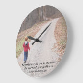 Personalized Wall clock with your photos and text | Zazzle