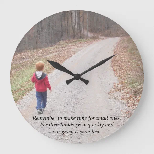 Personalized Wall clock with your photos and text | Zazzle