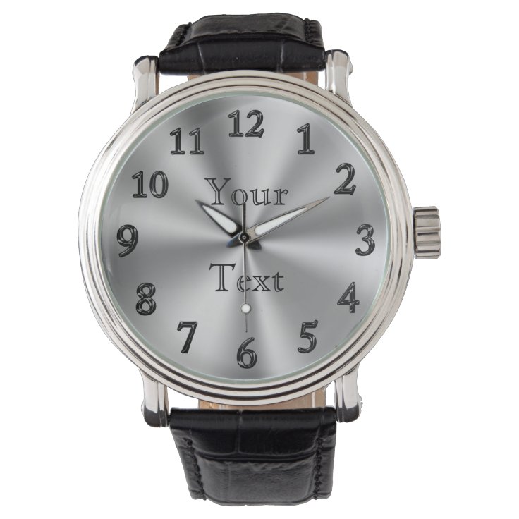 PERSONALIZED Watch / LARGE Number Watches for Men | Zazzle