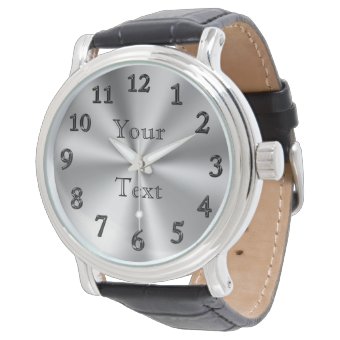 PERSONALIZED Watch / LARGE Number Watches for Men | Zazzle