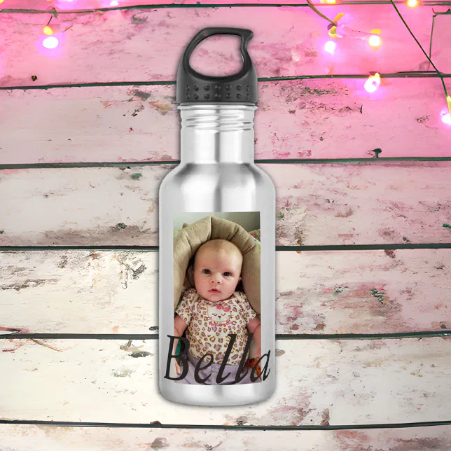 Personalized Water Bottle, Add Your Picture! Stainless Steel Water ...