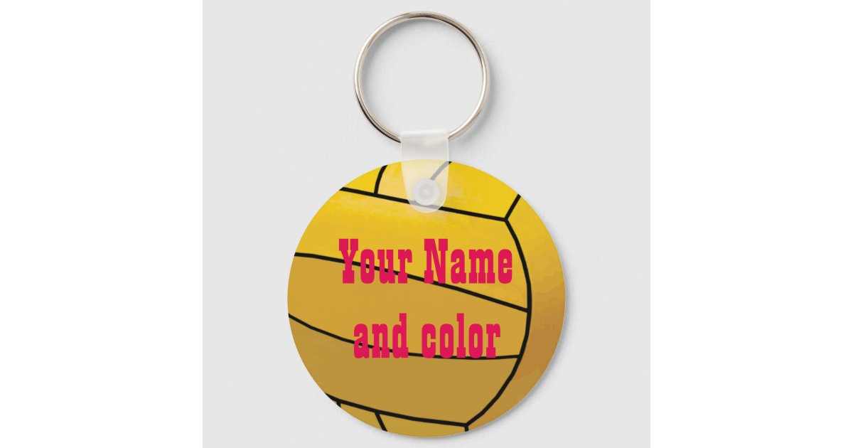 Personalized Water Polo Key Chain | Zazzle