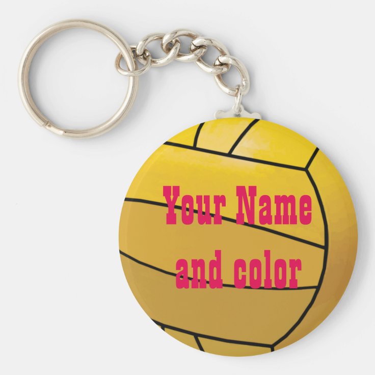 Personalized Water Polo Key Chain | Zazzle