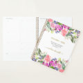 Personalized Watercolor Floral Bible Verse Planner | Zazzle