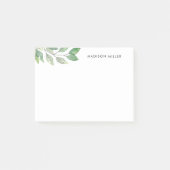 Personalized Watercolor Greenery Post-it Notes | Zazzle