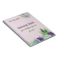 Personalized Watercolor Succulent Teacher Notebook | Zazzle