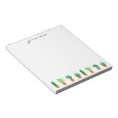 Personalized Watercolor Succulents Boho Notepad | Zazzle