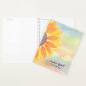 Personalized Watercolor Sunflower 2023 Planner | Zazzle