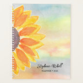 Personalized Watercolor Sunflower 2023 Planner | Zazzle
