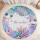 Personalized Watercolor Under the Sea Rug | Zazzle