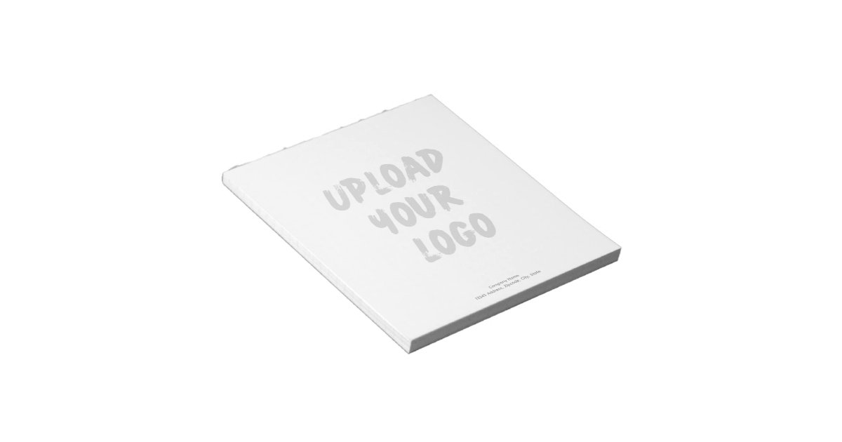 Personalized Watermark Logo Notepad | Zazzle