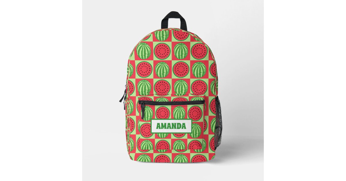 Personalized Watermelon Printed Backpack | Zazzle