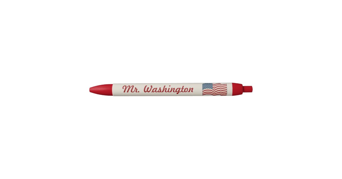Personalized Waving American Flag Pen | Zazzle