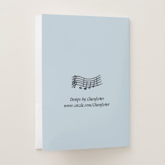 Personalized Wavy Music Scale Notes Pocket Folders | Zazzle