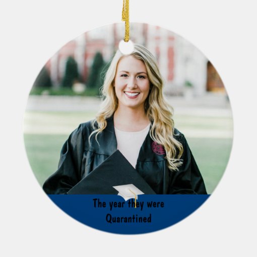 Personalized We Graduated During A Pandemic 2020 Ceramic Ornament | Zazzle