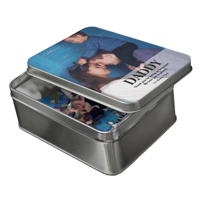 Personalized We love you Daddy photo Father's day Jigsaw Puzzle | Zazzle