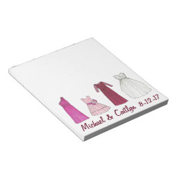 Personalized Wedding Bridal Party Shower Notepad | Zazzle