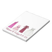 Personalized Wedding Bridal Party Shower Notepad | Zazzle