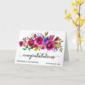 Personalized Wedding Congratulations Boho Brights Card | Zazzle