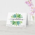 Personalized Wedding Congratulations Leaves Card | Zazzle