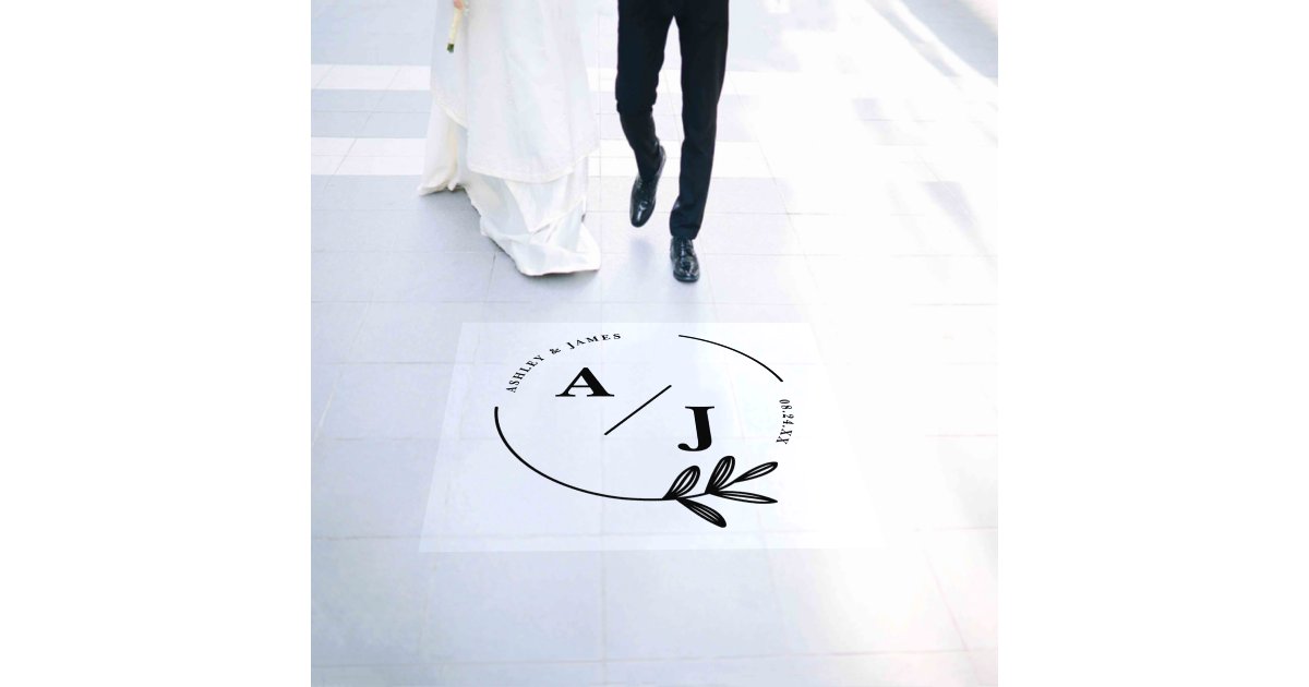 Personalized Wedding Dance Floor Decorations Floor Decals | Zazzle