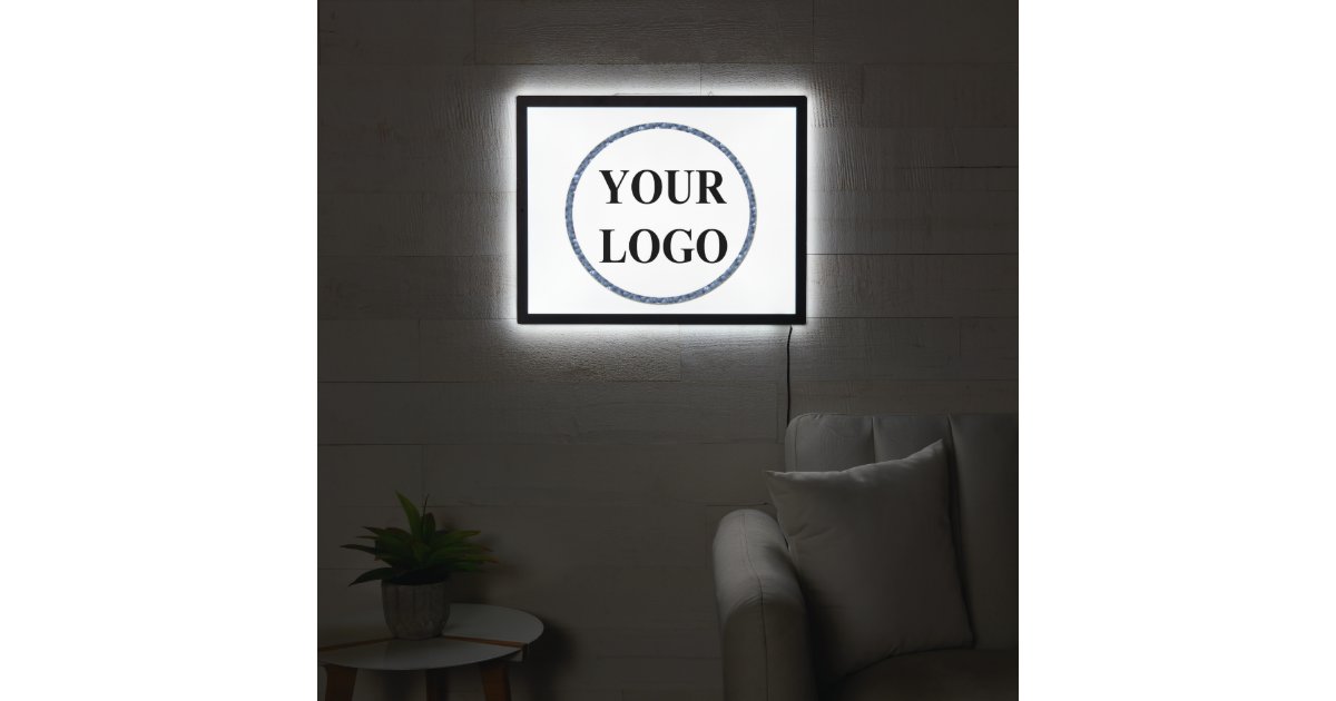 Personalized Wedding Gift Customized Idea LOGO LED Sign | Zazzle