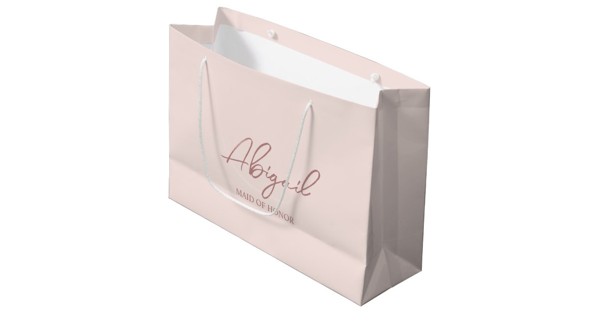 Personalized Wedding Party Name Gift Paper Bag | Zazzle