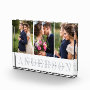 Personalized Wedding Photo Collage Block | Zazzle