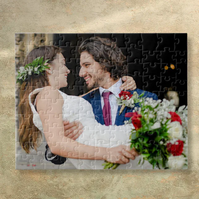 Personalized Wedding Photo Jigsaw Puzzle | Zazzle