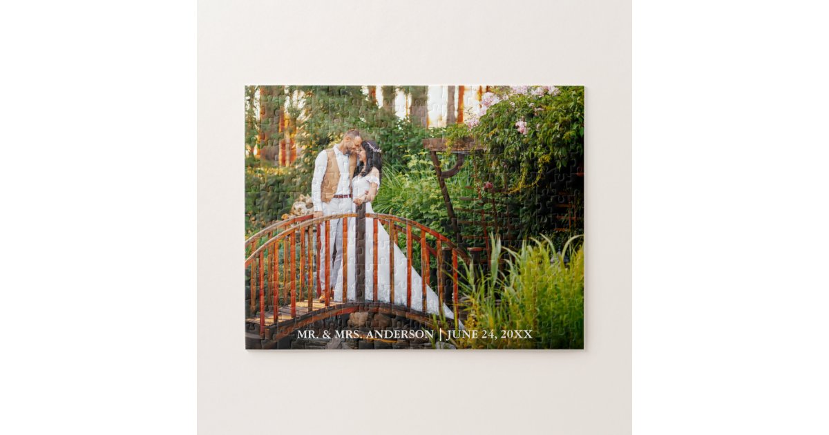 Personalized Wedding Photo Jigsaw Puzzle | Zazzle