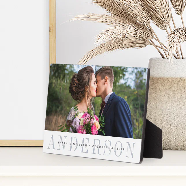 Personalized Wedding Photo Plaque | Zazzle